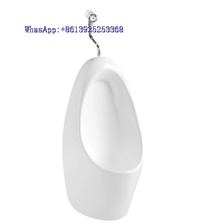 Bathroom ceramic male usage urinal bowl for public manual flushing wall ...